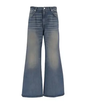 HAIKURE Belt Loop Jeans - Blue