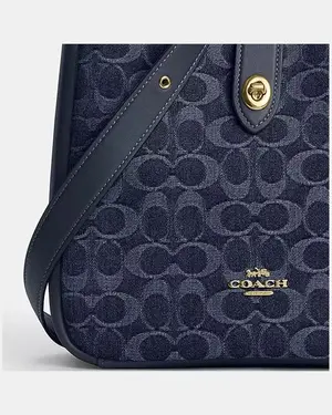 COACH Hadley Convertible Crossbody Bag In Signature Denim - Blue