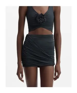 Magda Butrym Draped Ruched Mini Skirt