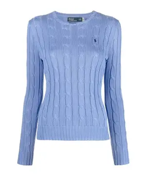 Polo Ralph Lauren Pony Embroidered Crewneck Jumper - Blue