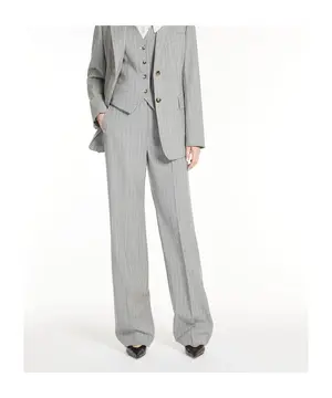 Max Mara Pinstripe Wool Casual Pants
