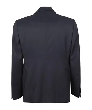 Zegna Long-sleeved Suit Jacket And Belt Loop Casual Pants Suit - No