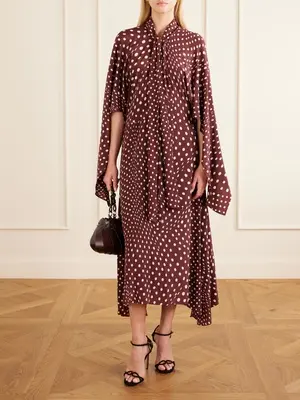 Stella McCartney Tie-waist Polka Dot Dress
