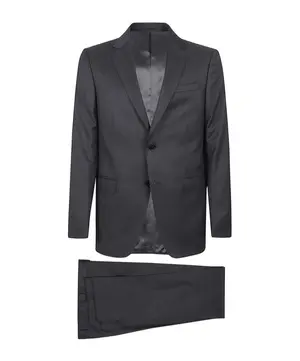 Zegna Suit With Zipper And Button Closure - No