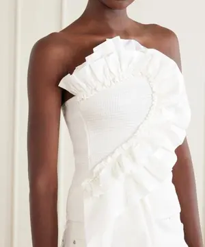 Farm Rio Strapless Ruched Tank