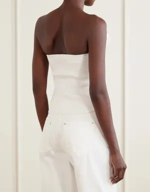 Farm Rio Strapless Ruched Tank