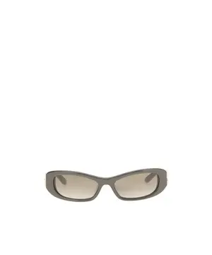 Balenciaga Geometric Frame Sunglasses - Nude