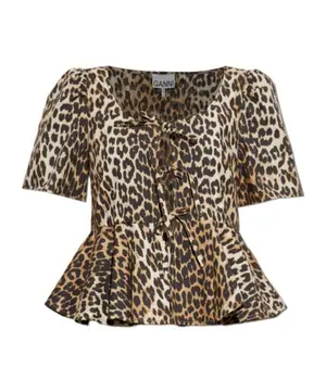 GANNI Short-sleeved Top - Multicolor