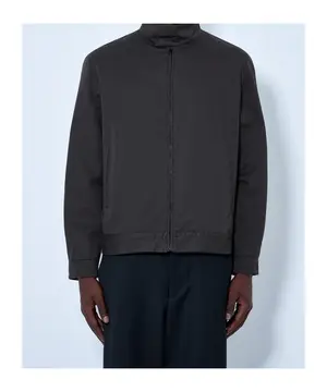 THE ROW Long Sleeve Zip Up Jacket With High Neck