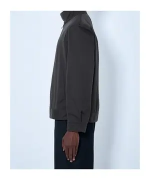 THE ROW Long Sleeve Zip Up Jacket With High Neck