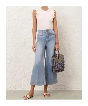Zimmermann Indra Cropped Flare Jean