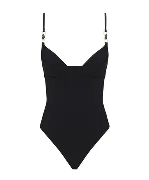Zimmermann Mahon Trim-detail Swimsuit - Black
