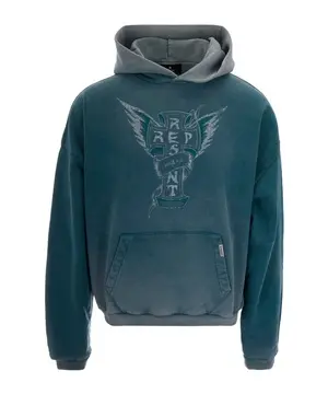 REPRESENT Long-sleeved Hoodie - Blue