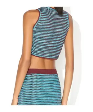 Alaïa Crochet Knit Crop Top