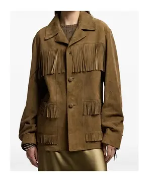 Ralph Lauren Perce Fringe-trim Jacket
