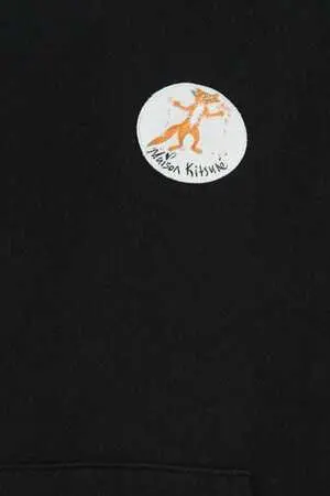 Maison Kitsuné Fox Patch Drawstring Hoodie