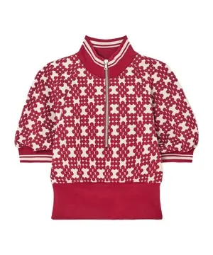Dries Van Noten Ribbed Jacquard Sweater - Red