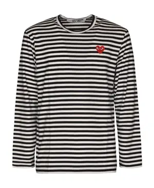 Comme Des Garçons Logo Short-sleeved T-shirt - Black