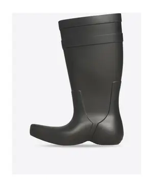 Balenciaga Excavator Logo Print Rain Boots