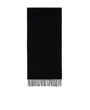 VIVIENNE WESTWOOD Logo Embroidered Fringed Scarf