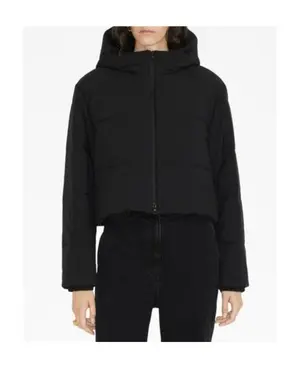 Burberry Hooded Cropped Quilted Down Jacket