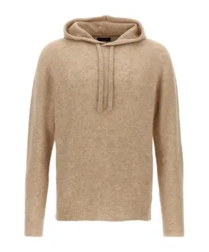 ROBERTO COLLINA Hooded Sweater - Nude