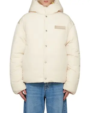 Jacquemus Logo Patch Padded Coat