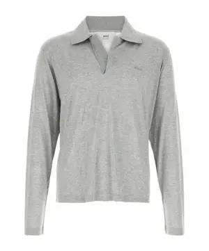 AMI Paris Long-sleeve Polo Shirt
