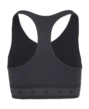 GOLDEN GOOSE Logo Waistband Sports Bra