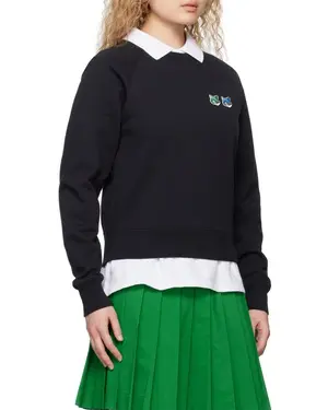 Maison Kitsuné Logo-patch Cotton Sweatshirt