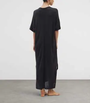 SHELEP Merino-silk V-neck Kaftan