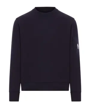C.P. COMPANY Logo Detail Fleeced Sweatshirt - Total Eclipse