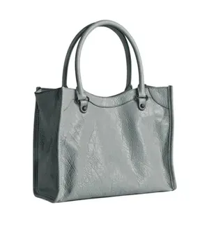 Balenciaga Le City Mini Shoulder Bag - Blue Grey