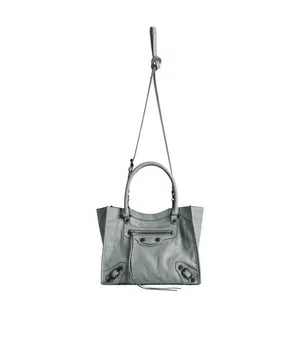Balenciaga Le City Mini Shoulder Bag - Blue Grey