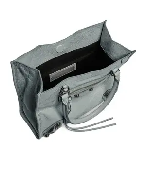 Balenciaga Le City Mini Shoulder Bag - Blue Grey