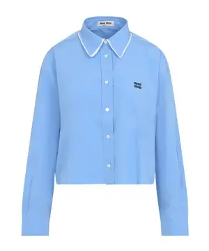 Miu Miu Poplin Shirt - Blue