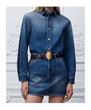 Dior Straight Denim Miniskirt