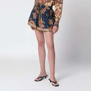 Zimmermann Aster Relaxed-fit Silk Shorts - Multicolor