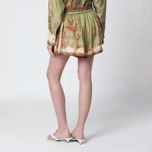Zimmermann Indra Relaxed Silk Shorts - Multicolor