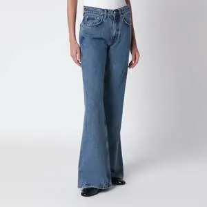 ANINE BING Wyatt Flared Jeans In Freshwater Wash - Blue