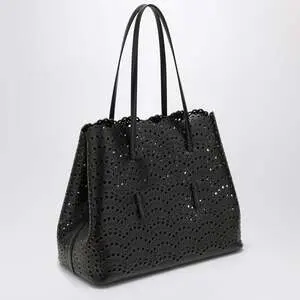 Alaïa Mina 37 Leather Tote Bag - Black