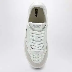 AUTRY Medalist Leather And Suede Low Top Sneakers - White