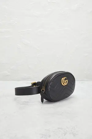 Gucci Gg Marmont Belt Bag - Black