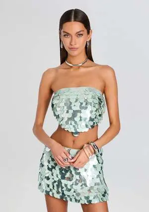 Retrofete Maeva Sequin Top