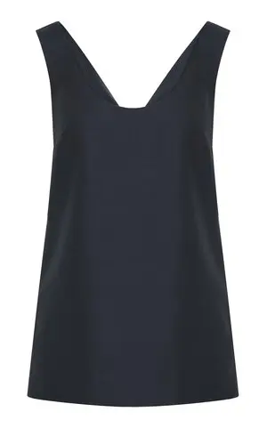 HEIRLOME Delphine Wool-silk Top - Black