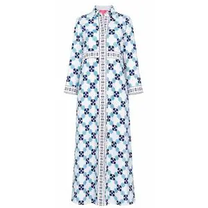 JUST DARVINY Resort Dress Ocean Reef - Blue