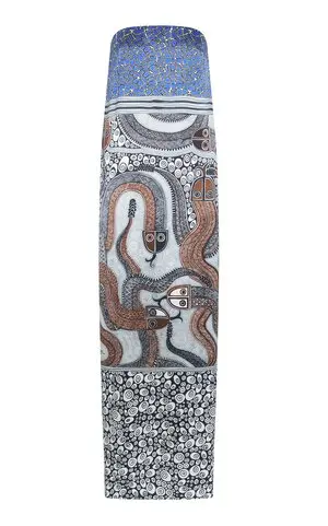 HEIRLOME L. Manuel Morales Silk Maxi Dress - Print