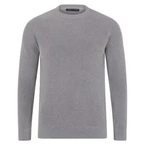 PAUL JAMES KNITWEAR Lightweight Fisherman Rib Jumper - Grey