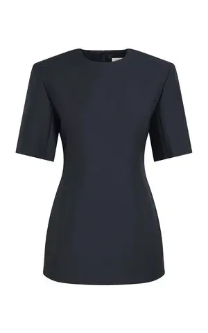 HEIRLOME Juliana Wool-silk Top - Black