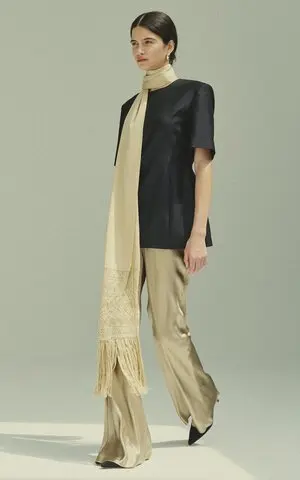 HEIRLOME Juliana Wool-silk Top